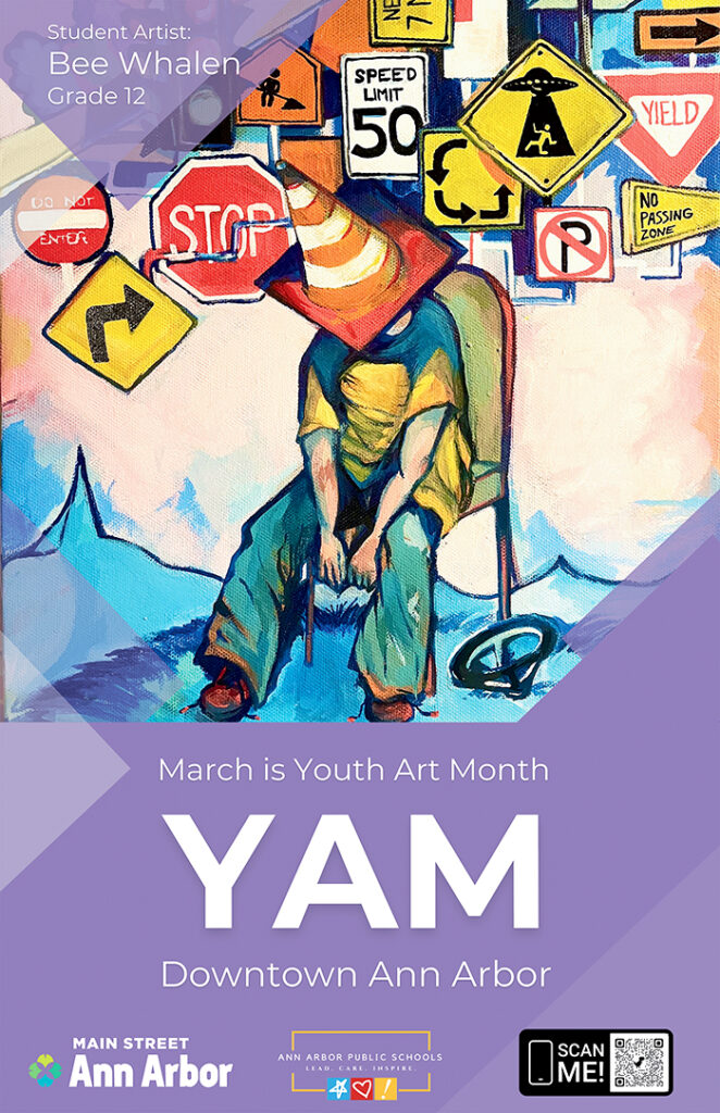 Youth Art Month kicks off in Downtown Ann Arbor with student art ...